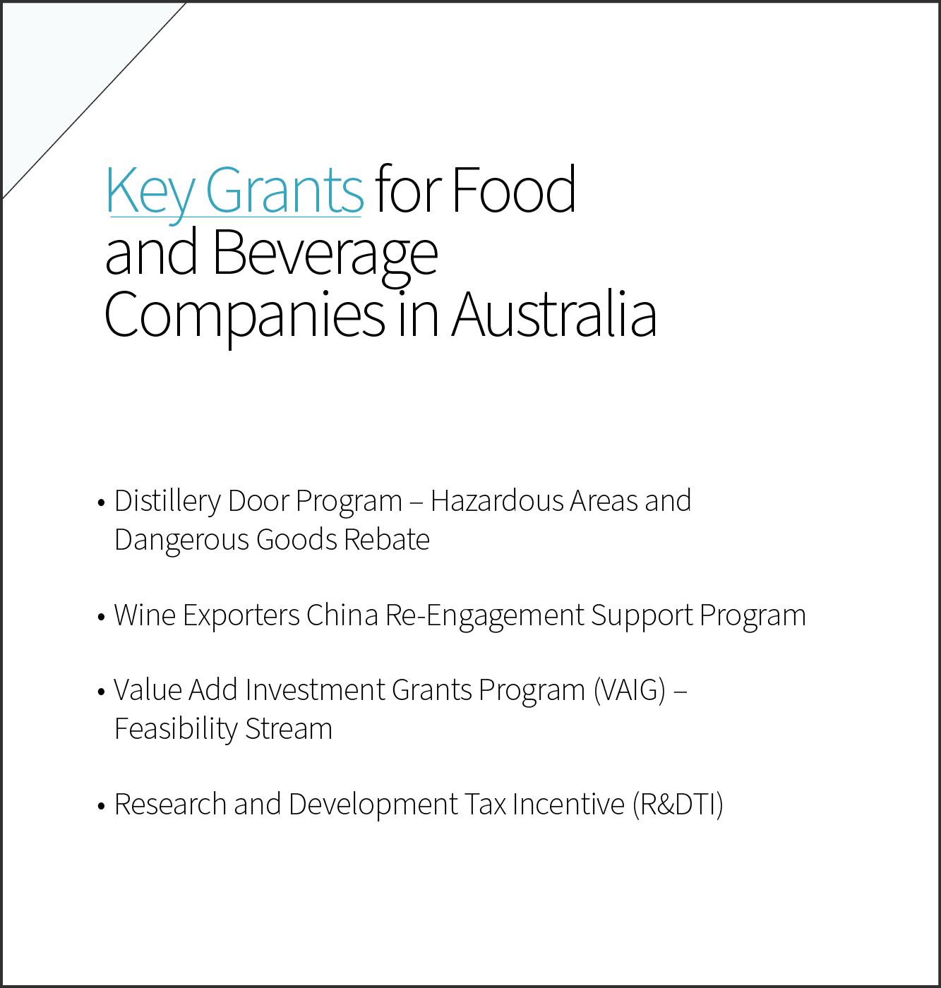Grants for Food & Beverage Businesses in Australia | FundFindrs